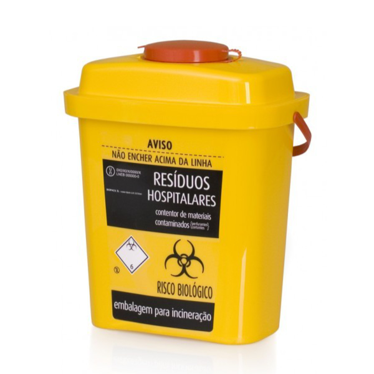 Contentor para Resíduos EMsharps - 3 litros - 16550006 - Gameiros Pharma